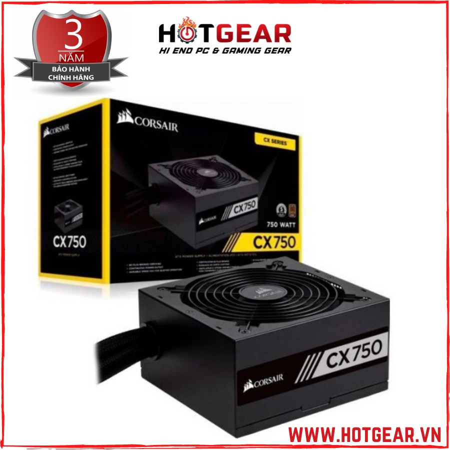 NGUỒN CORSAIR CX SERIES CX750M – 750W 80 PLUS BRONZE chính hãng BH 36th | Shopee Việt Nam