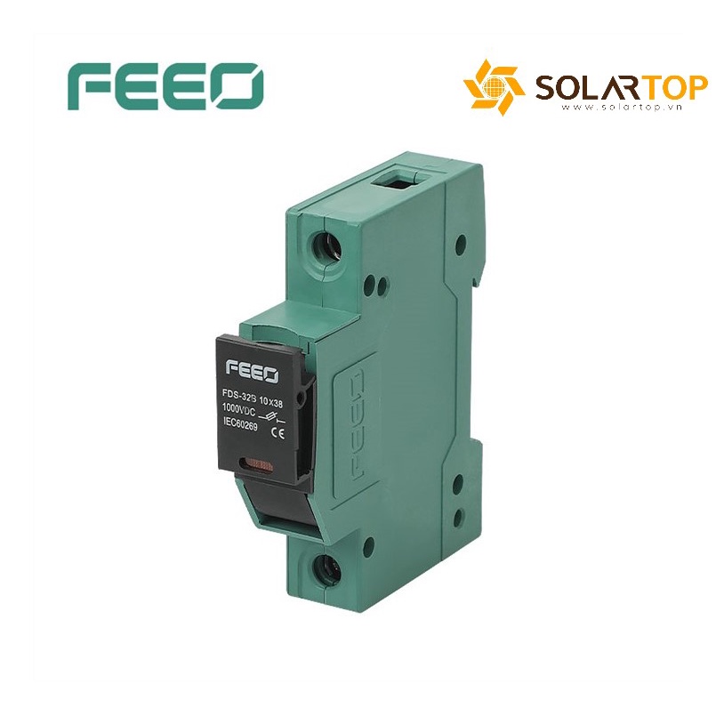 Giá đỡ cầu chì FEEO FDS-32B 1000VDC dùng cho hệ thống điện mặt trời ...