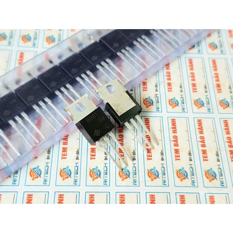 [Combo 5 chiếc] B861, 2SB861 Transistor PNP 200V/2A TO-220C | Shopee ...