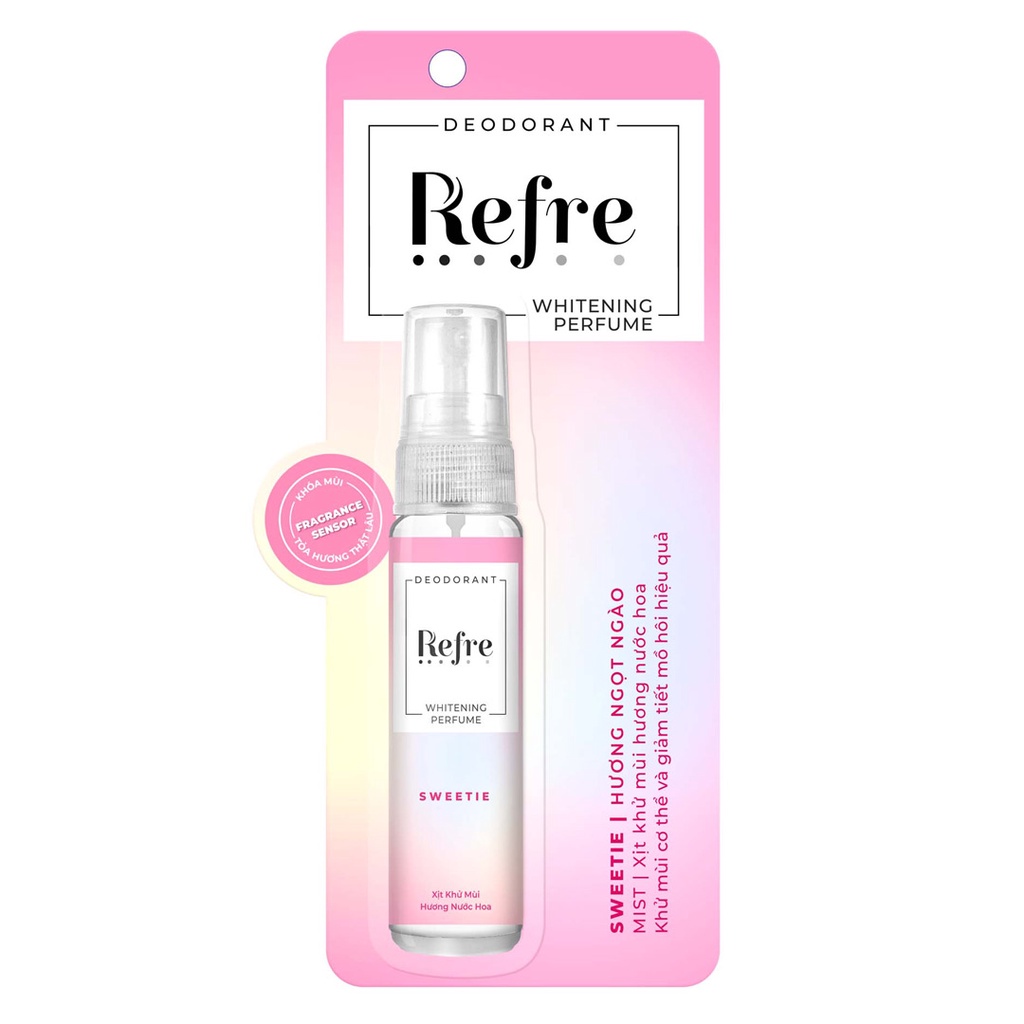 🍀🍀Xịt Khử Mùi Refre Deodorant Whitening Perfume Sweetie Hương Ngọt Ngào ...