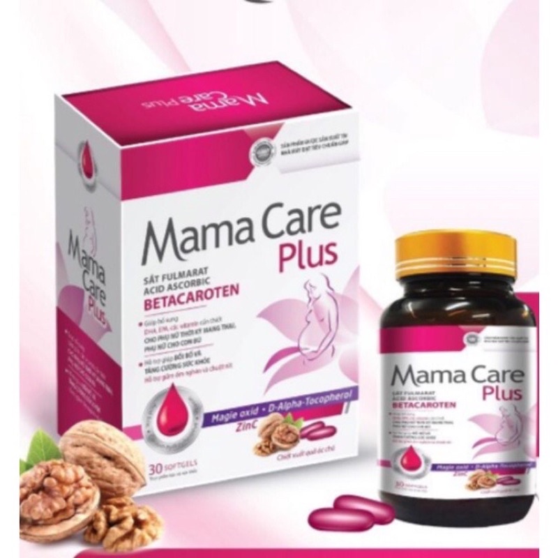 Mama Careplus - Bổ sung Sắt, Canxi, DHA, Omega 3 và các vitamin, khoáng ...
