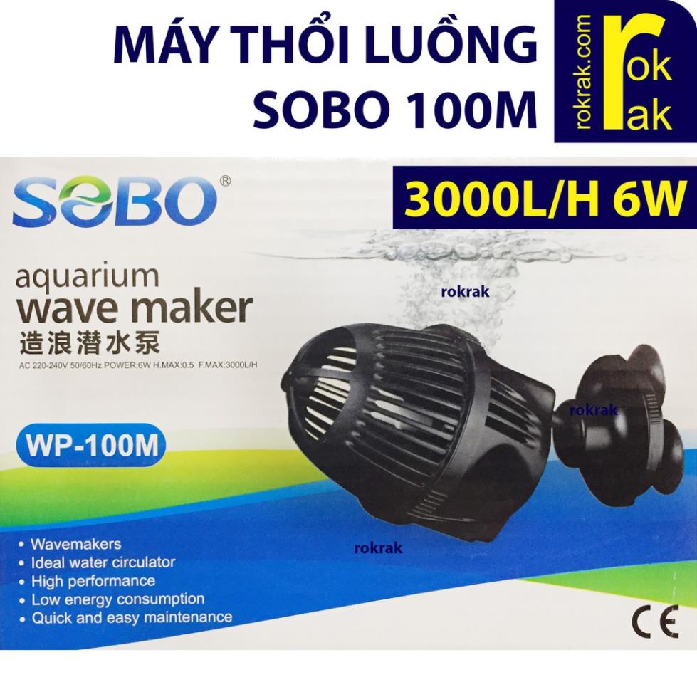 Máy thổi luồng, tạo sóng 1 đầu SOBO WP-100M 6W cho hồ cá | Shopee Việt Nam