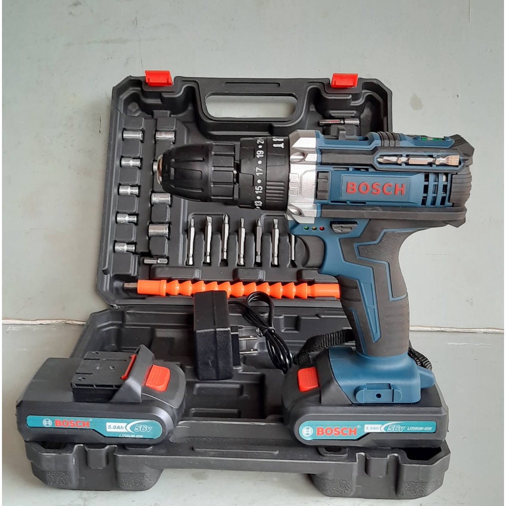 Máy khoan pin bos 36v | Pin cao cấp | Khoan 3 chức năng bắt vít khoan tường có búa | Shopee Việt Nam