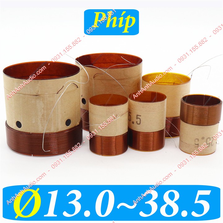 Coil loa 25.5 - 25.9 - 30.5 - 32.5 - 35.5 - 38.5 xương phíp 8 ôm ...