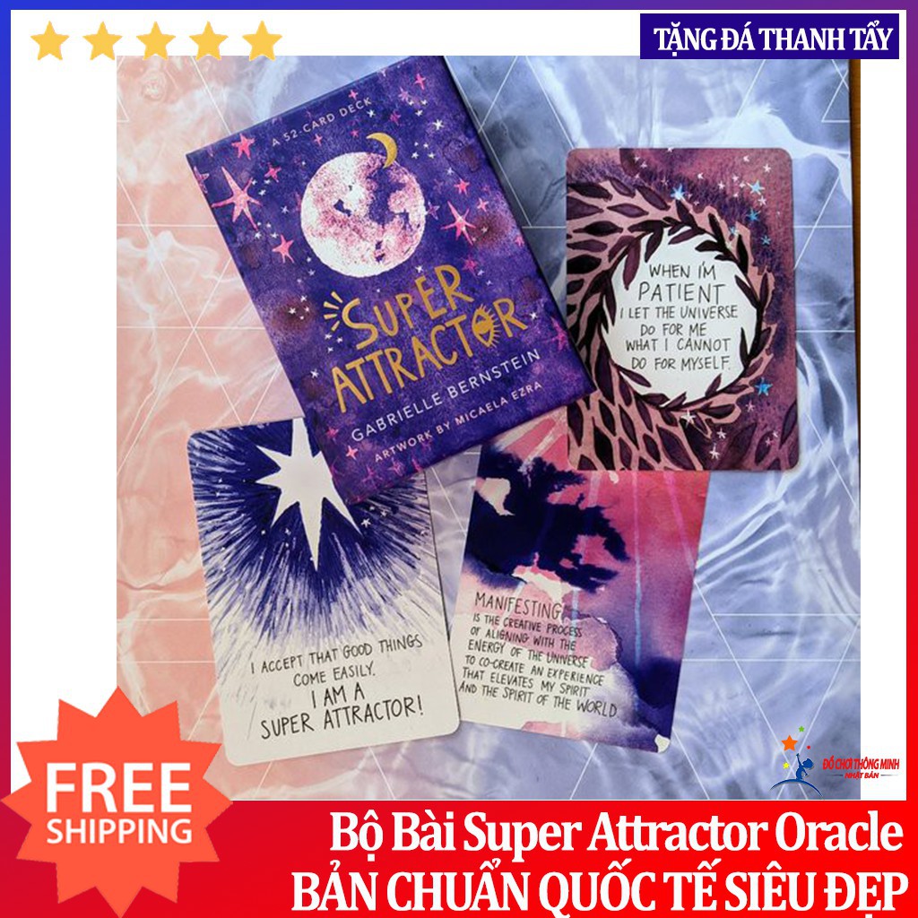Bài Bói Super Attractor Oracle Cao Cấp Tặng Túi Nhung, Thảm Bài và Đá Thanh Tẩy | Shopee Việt Nam
