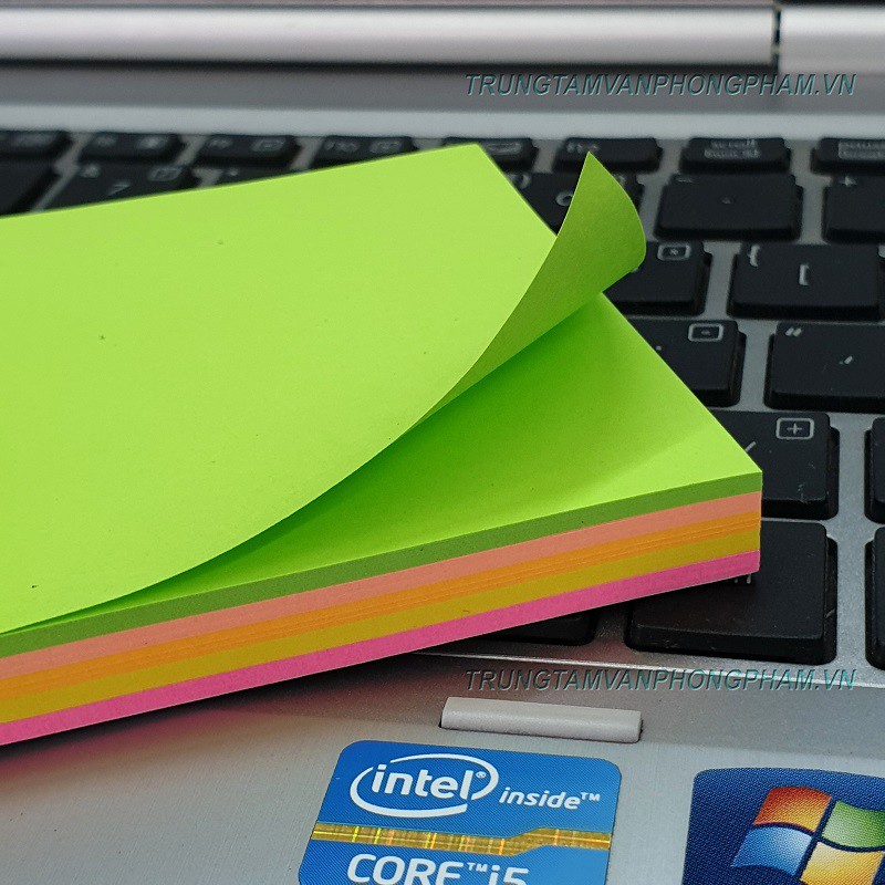 Giấy note 5 màu 3x3 - Note vuông ghi chú 5 màu dạ quang | Shopee Việt Nam