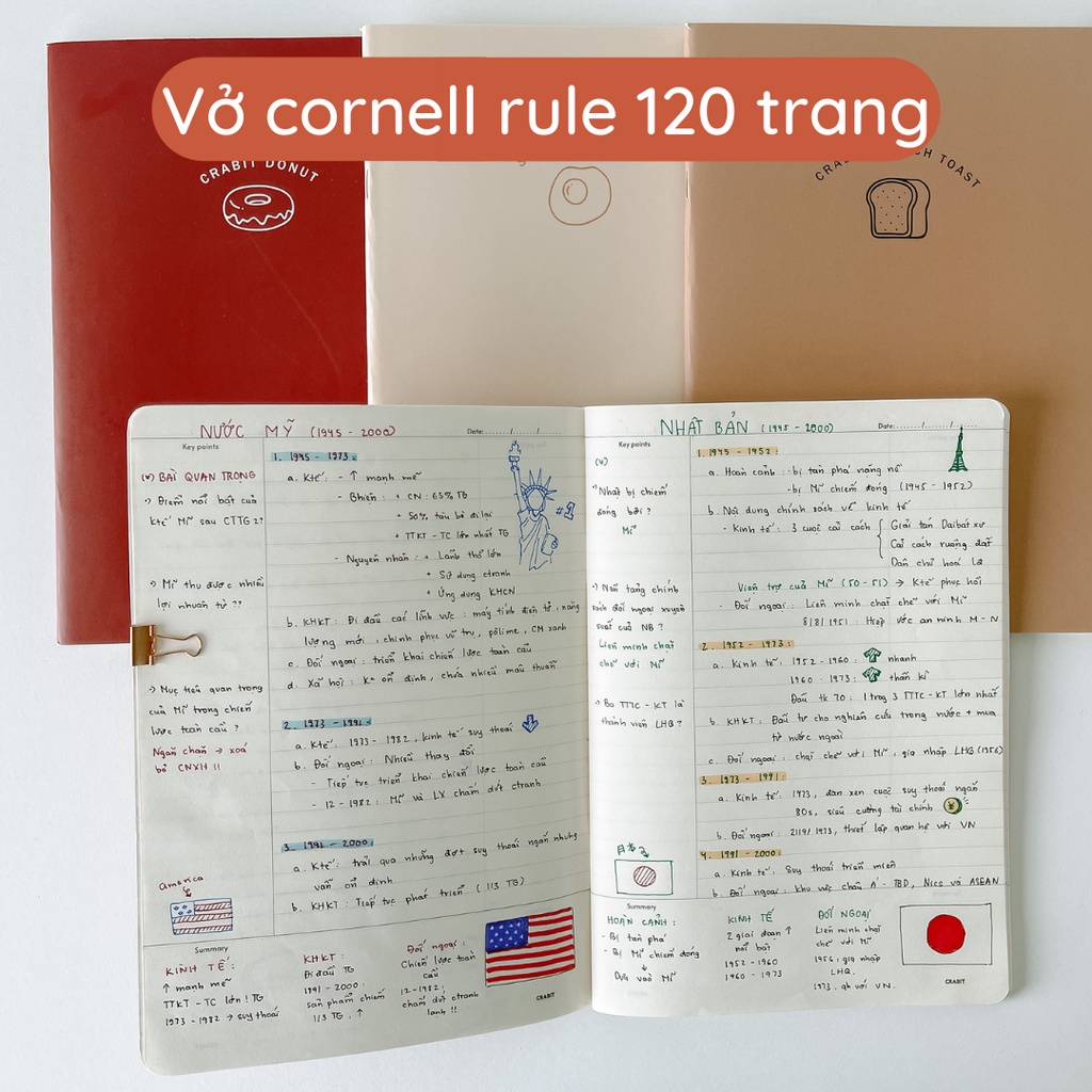 Vở Crabit Kẻ Ngang, Cornell, Ô Vuông 80 120 Trang, Vở Học Sinh ...
