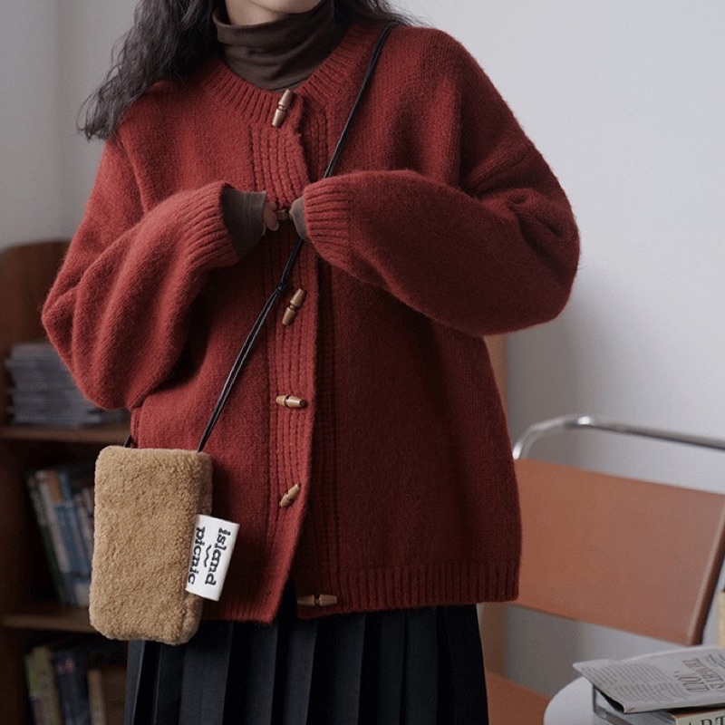 [HÀNG CÓ SẴN] Áo Cardigan Vintage xinh xắn/Cardigan len phong cách Hàn ...