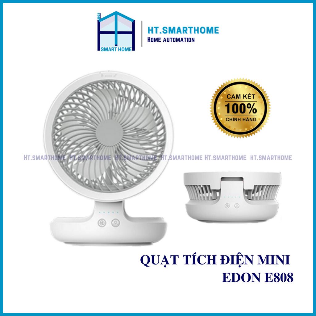 [Có sẵn] Quạt tích điện mini Edon E808 để bàn, treo tường - Thời gian sử dụng lên đến 10h ...