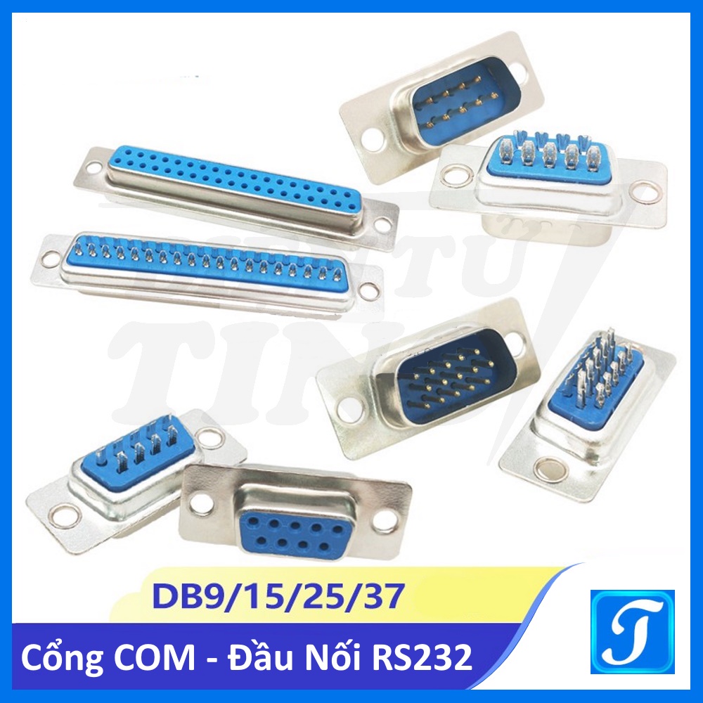 Cổng COM DB9 DB15 DB25 DB37, Vỏ Nhựa ABS / Đầu Nối Jack Máy Tính RS232 ...