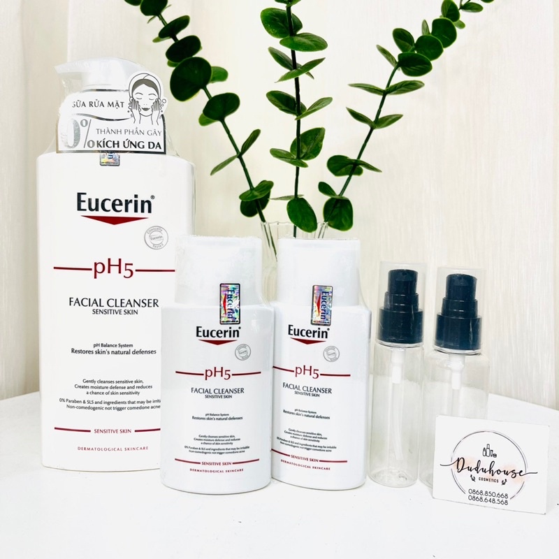 Sữa Rửa Mặt Cho Da Nhạy Cảm Eucerin PH5 Facial Cleanser 400ml | Shopee ...