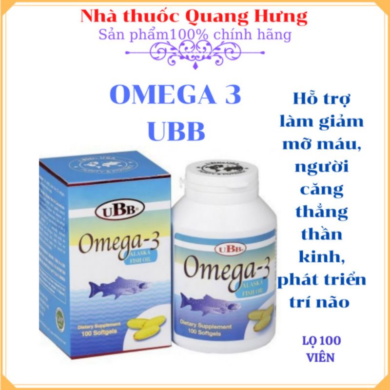 UBB® OMEGA-3 (100 viên) - Thực Phẩm Giúp Phát Triển Trí Não | Shopee ...