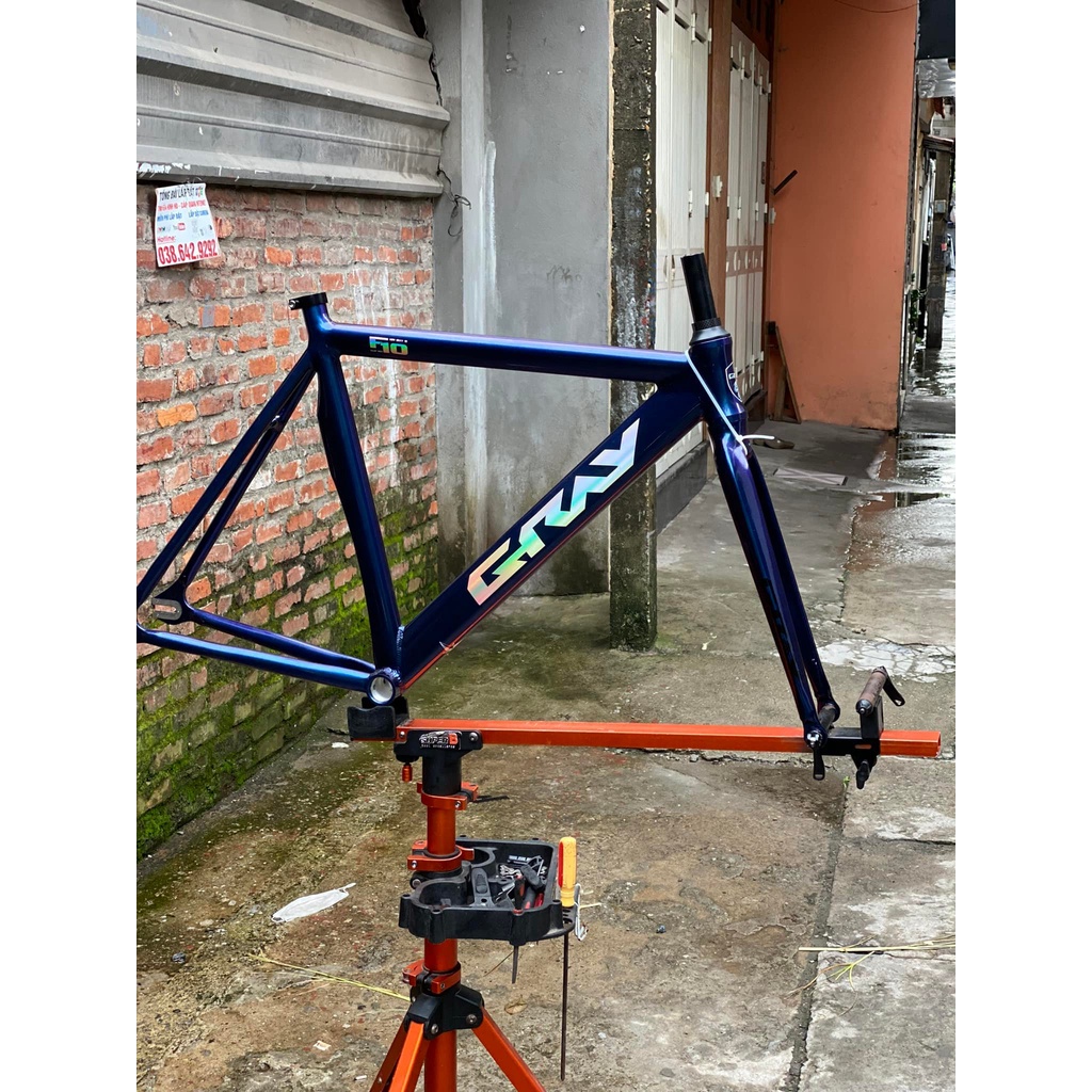 Khung xe đạp Fixed Gear Gray F10 Càng Nhôm | Shopee Việt Nam