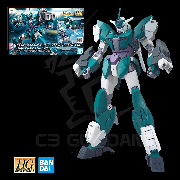 MÔ HÌNH GUNDAM BANDAI HG 006 1/144 CORE GUNDAM (G3 COLOR) & VEETWO UNIT ...