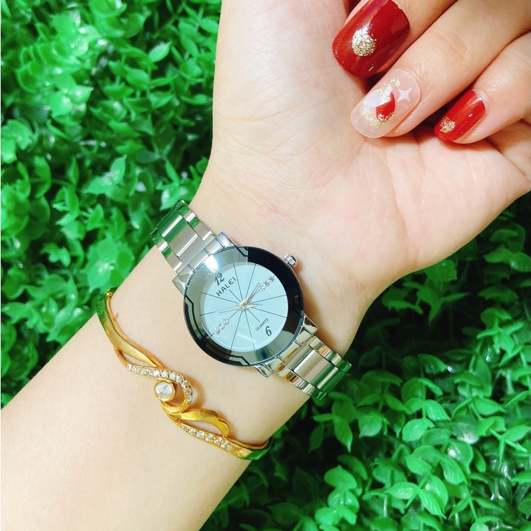 Đồng hồ nữ Halei 457M dây bạc chính hãng chống nước tuyệt đối (Có size nam) | Shopee Việt Nam