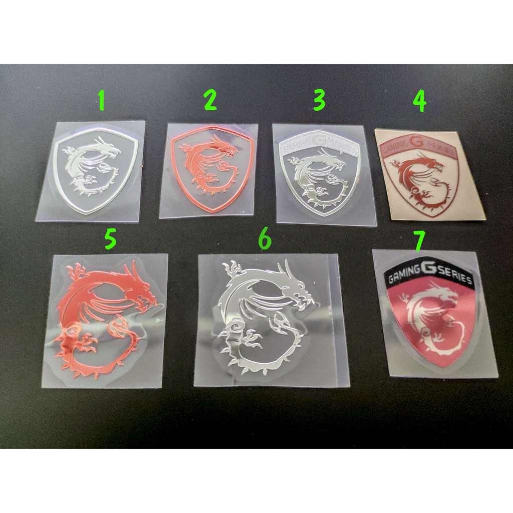 Sticker MSI mạ niken cao cấp trang trí PC, Laptop, Mobile | Shopee Việt Nam