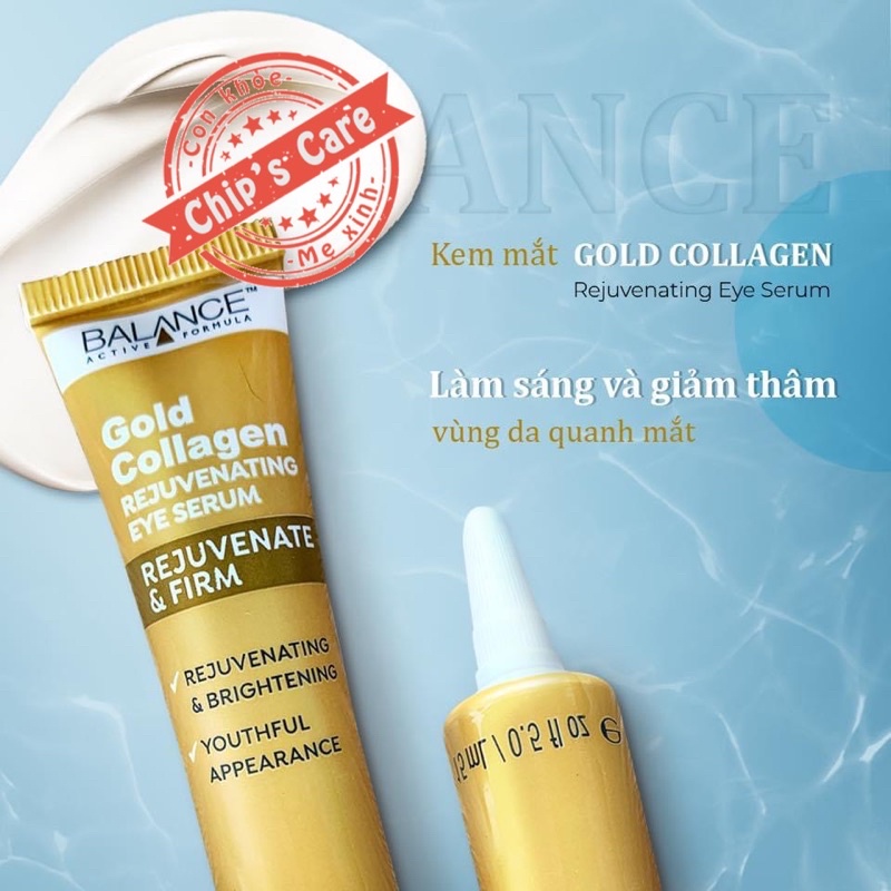 Kem mắt BALANCE GOLD COLLAGEN UK 15ml chính hãng | Shopee Việt Nam