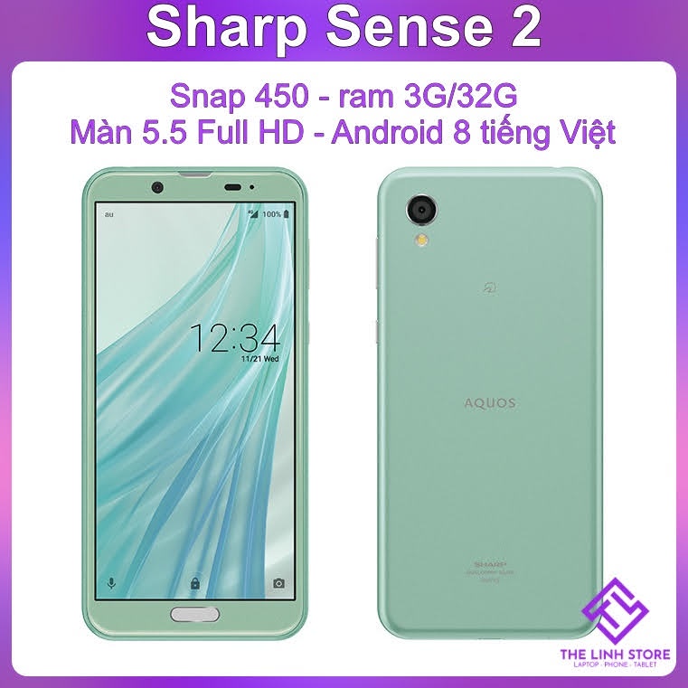 Điện thoại Sharp Aquos Sense 2 màn 5.5 Full HD - Snap 450 ram 3G 32G ...