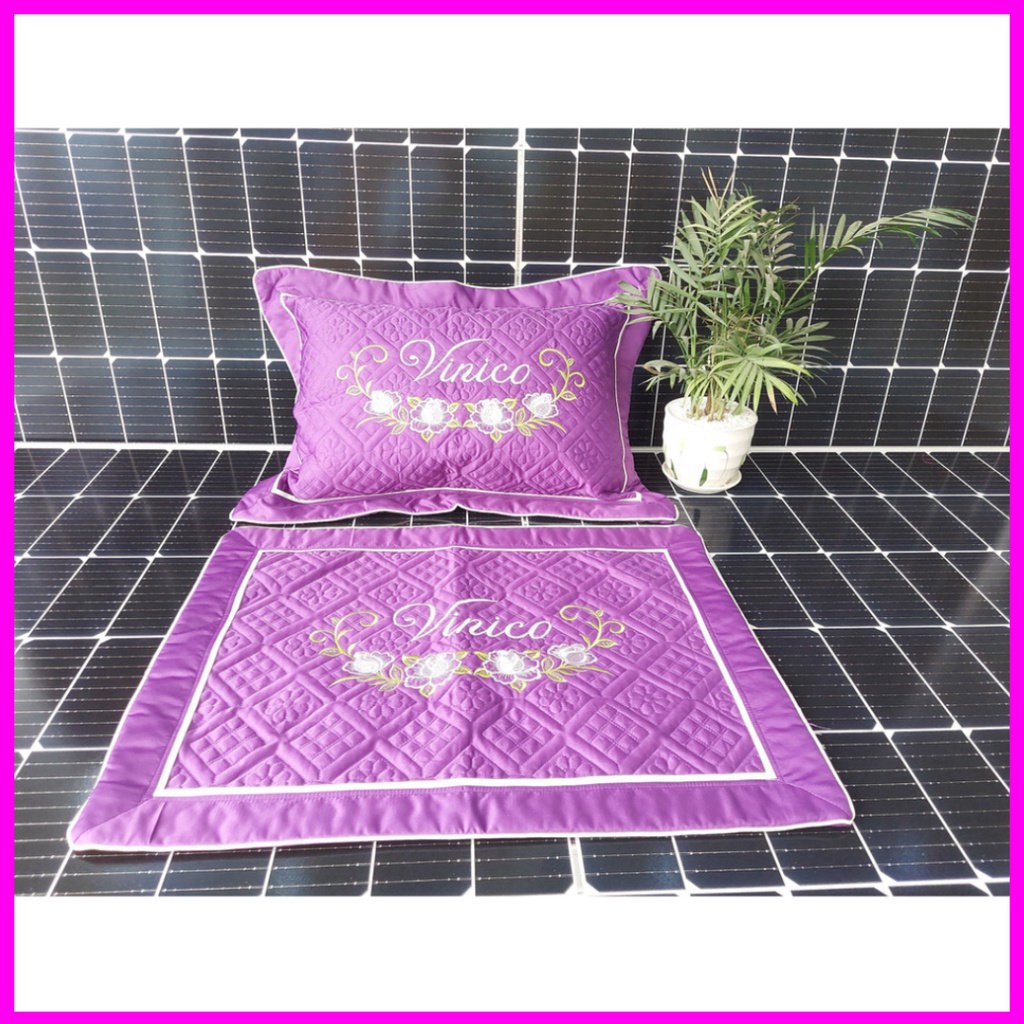 (8069) vỏ gối satin trần thêu hoa kích thước 45 x 65cm - 1 chiếc giá ...