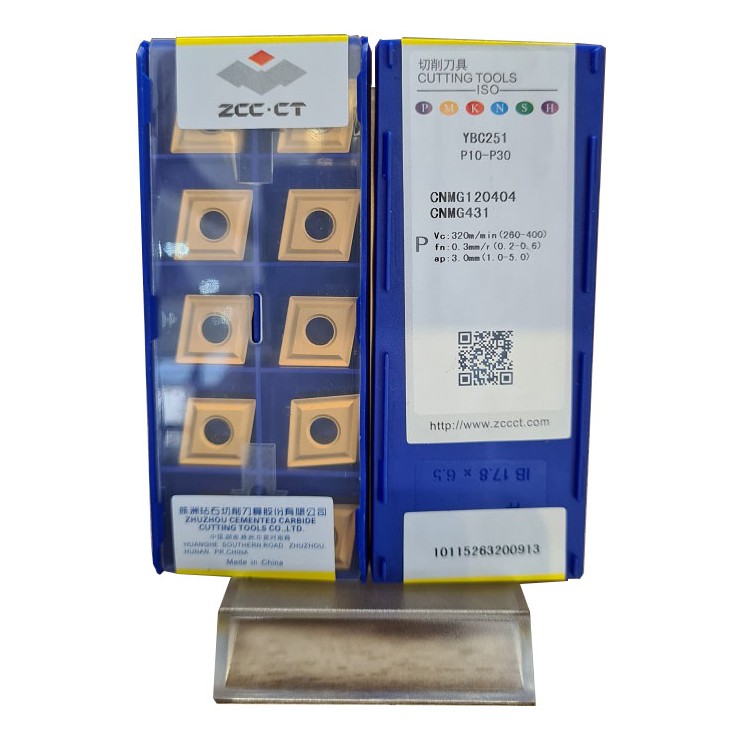 Hộp 10 mảnh dao CNC mã CNMG YBC251, chip chính hãng Zcc.ct | Shopee ...