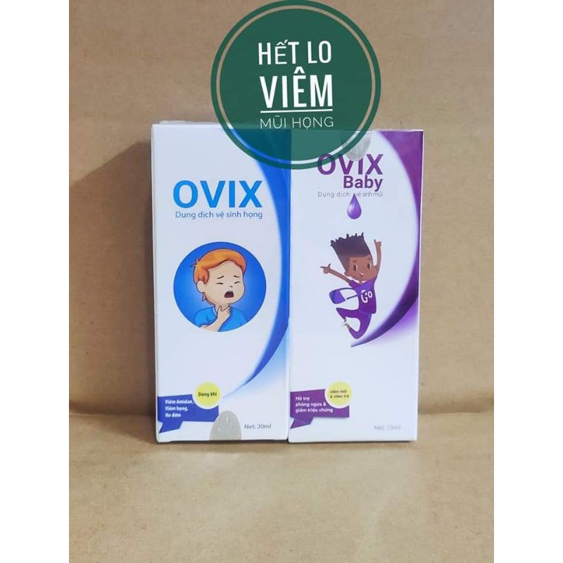 Combo OVIX xịt mũi họng không kháng sinh | Shopee Việt Nam