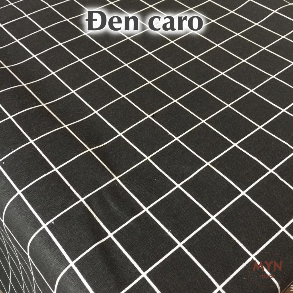 Khăn trải bàn kẻ caro vải bố canvas CHƯA MAY VIỀN, vải phông nền chụp ...