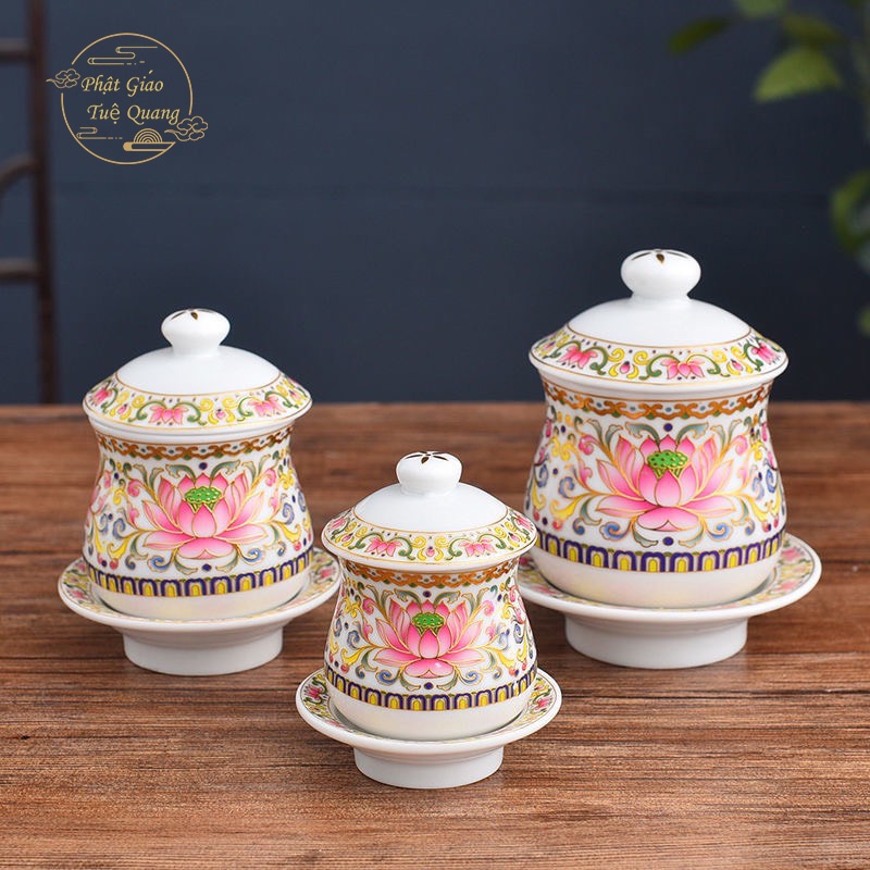 Bộ Thờ Cúng Chun Bi Nước Án 3 , Án 5 2018 Họa Tiết Hoa Văn Sen Hồng ...