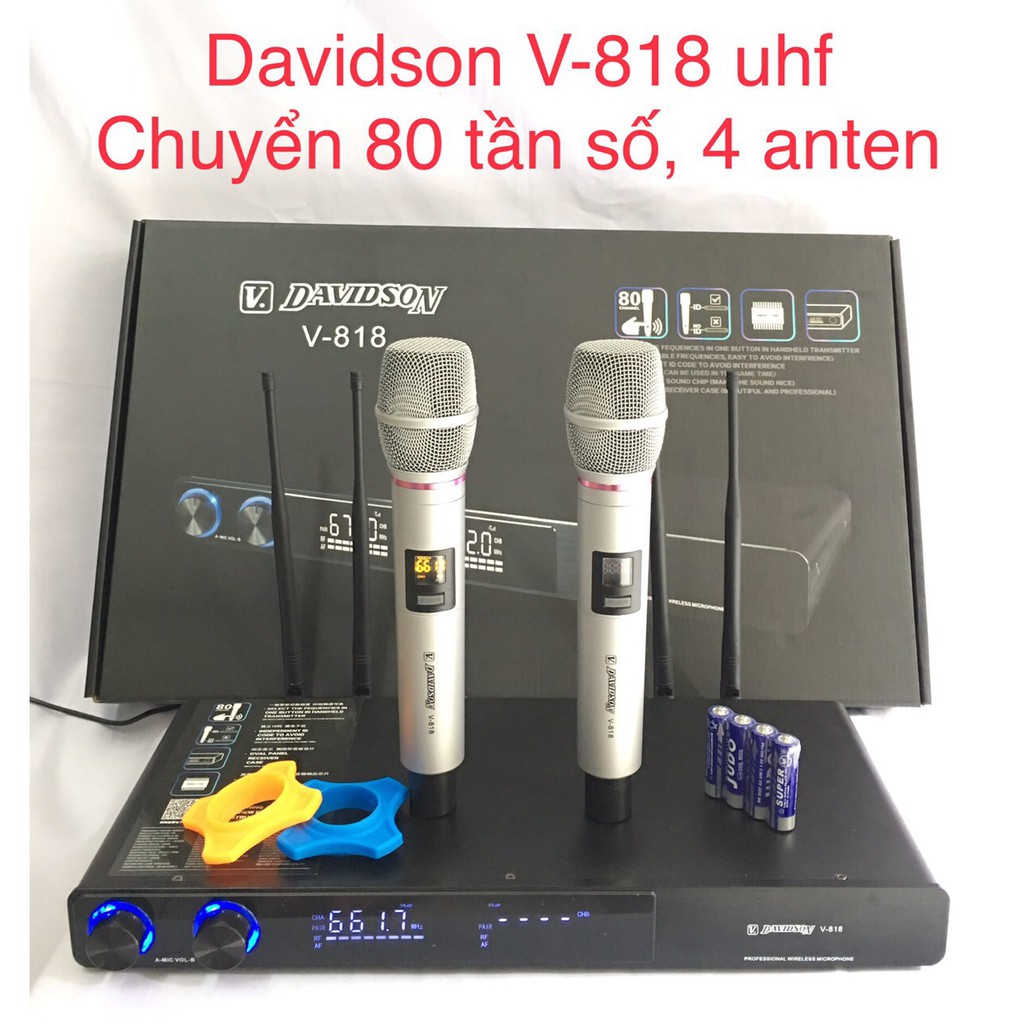 Micro Không Dây Davidson V818 | Shopee Việt Nam