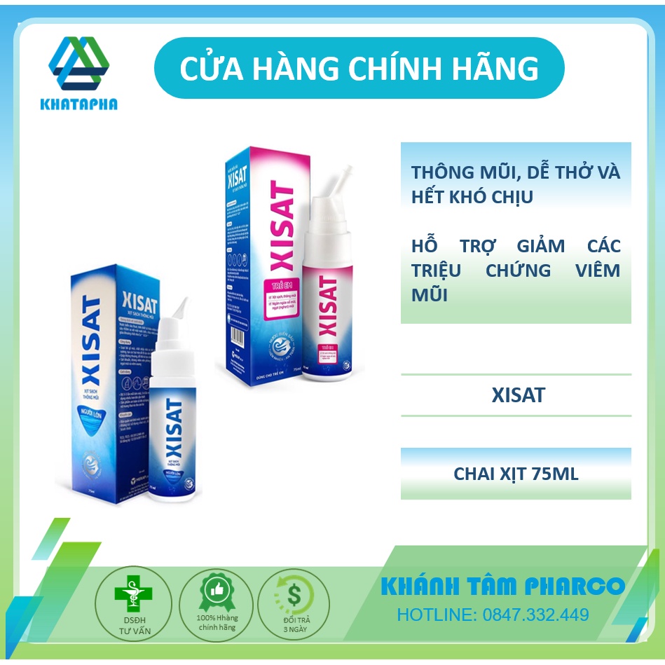 Dung dịch xịt mũi XISAT [sixat, xixat, sisat] | Shopee Việt Nam