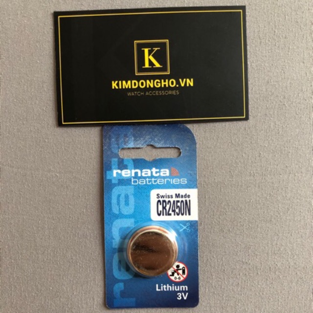 Viên pin CR2450 Renata Lithium 3V Chính Hãng Made In Swiss | Shopee ...