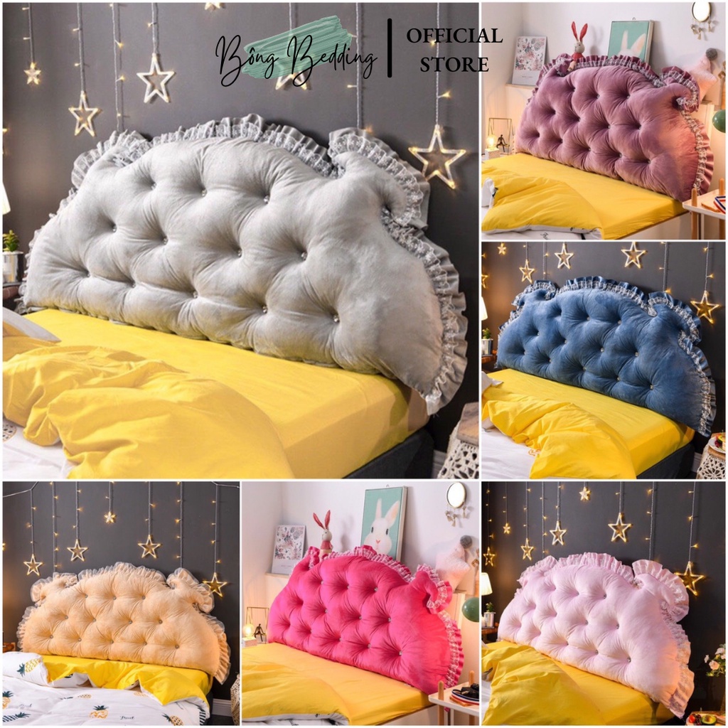 Gối Tựa Đầu Giường Đính Khuy Đệm Tựa Đầu Giường Mẫu 1m8 Và 1m5 Cao Cấp Có Sẵn Shopee Việt Nam
