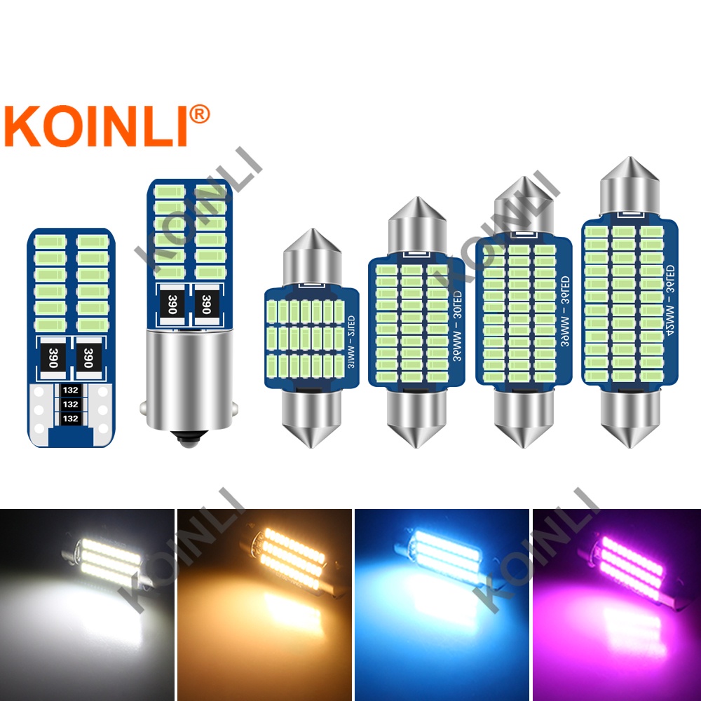 Đèn LED T10 31mm T4w W5w C10W C5W 28MM 39MM 41MM ánh sáng trắng chất lượng cao thích hợp cho xe ...