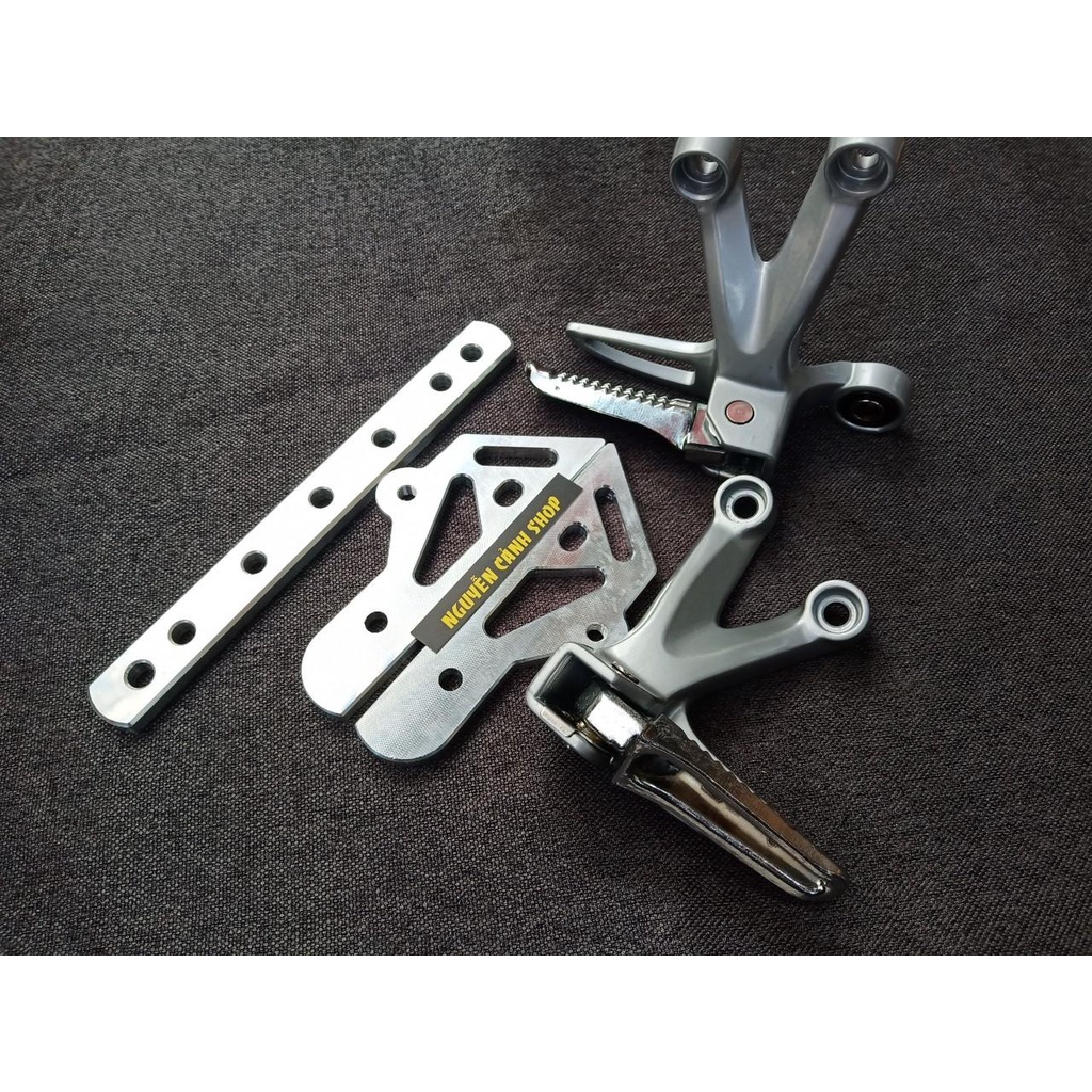 Gác chân raider gắn xe exciter 135-bộ gác chân xe máy | Shopee Việt Nam