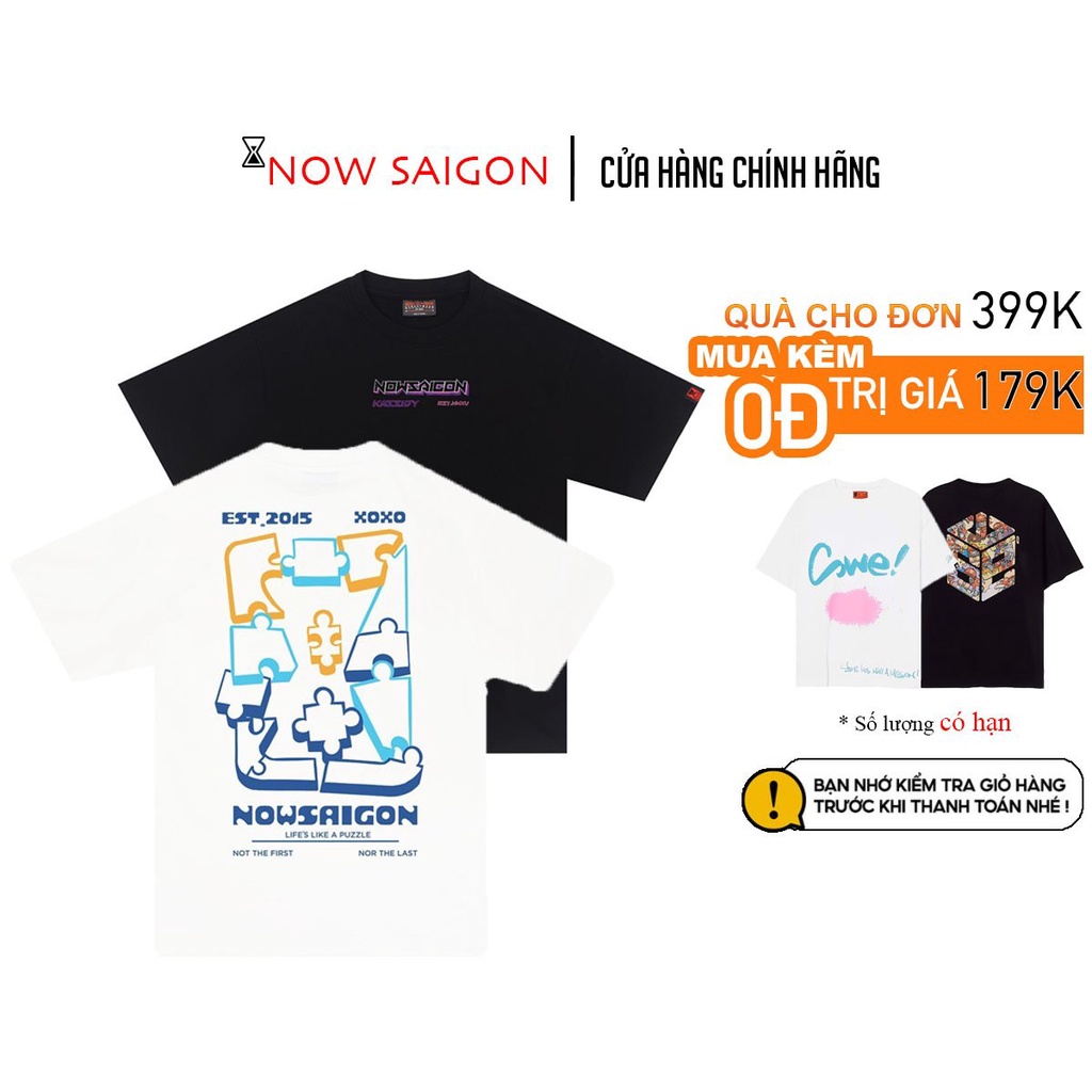 [Hàng chính hãng] Áo thun Nowsaigon Puzzle local brand tee chính hãng ...