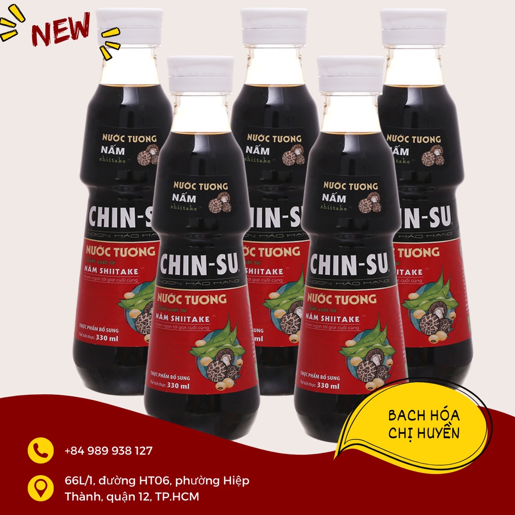 Nước tương Chinsu nấm Shiitake chai 330ml | Shopee Việt Nam