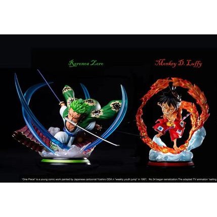 Mô hình Onepiece chính hãng - Resin WCF Team mũ rơm - Luffy, Zoro W17 ...