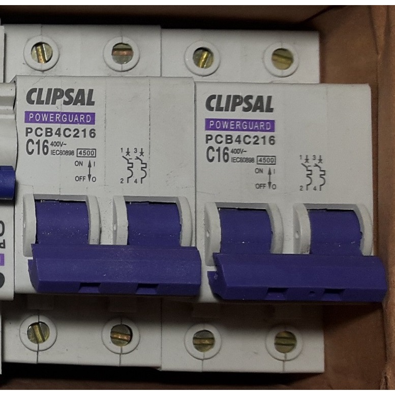 Aptomat MCB CB PCB Schneider, Hager, Clipsal 1P, 2P tép 10A 16A 20A 25A ...