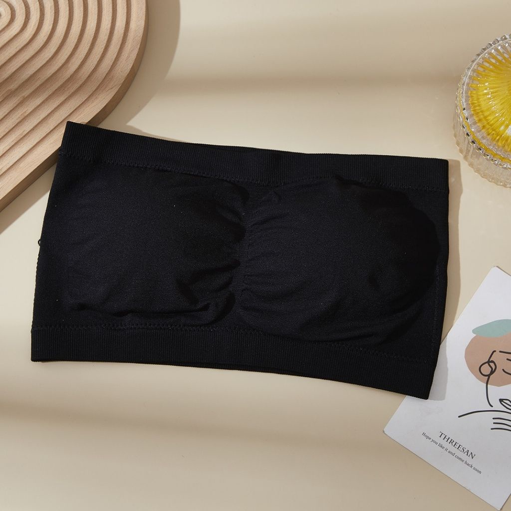 Áo bra nữ không dây mặc cúp ngực, áo ống đệm mút mỏng ôm ngực mềm mịn ...