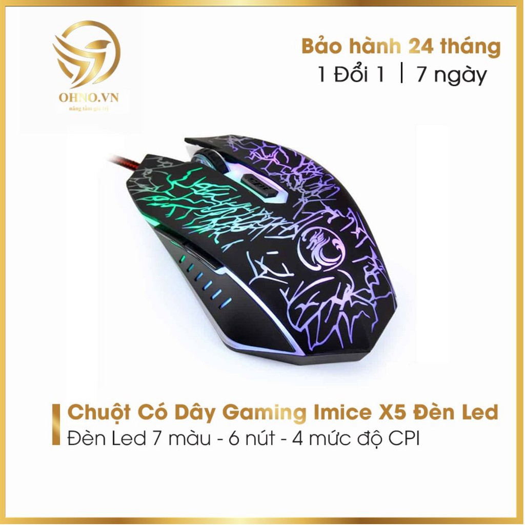 Chuột Máy Vi Tính Có Dây Imice X5 Chuột Laptop Có Dây Đèn Led – OHNO ...