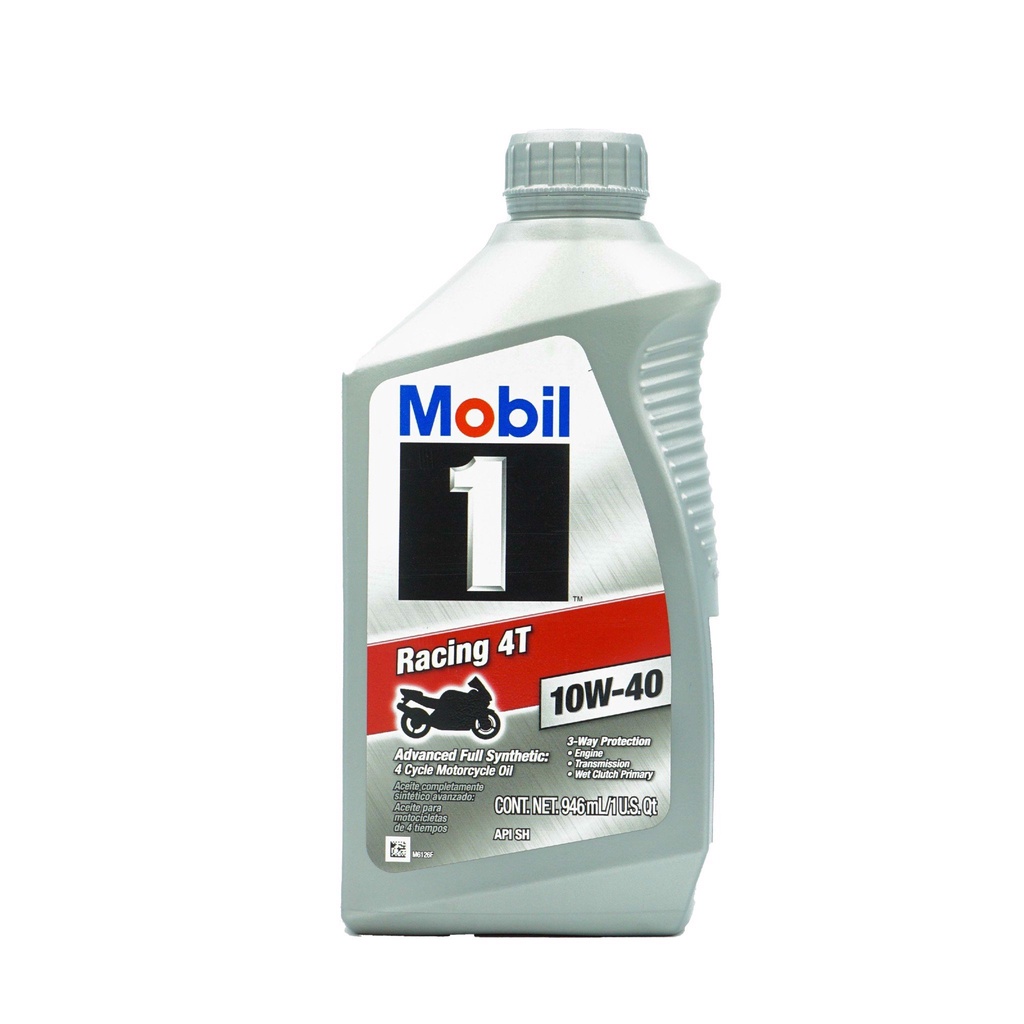 Dầu động cơ xe máy tổng hợp toàn phần Mobil Racing 4T 10W-40 | Shopee ...