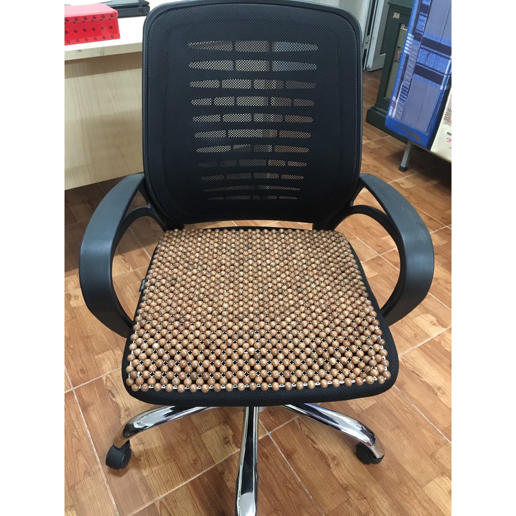 Đệm Lót Ghế Văn Phòng Hạt Gỗ Hương Hạt 1.2cm - Kích thước 45cm x 45cm ...