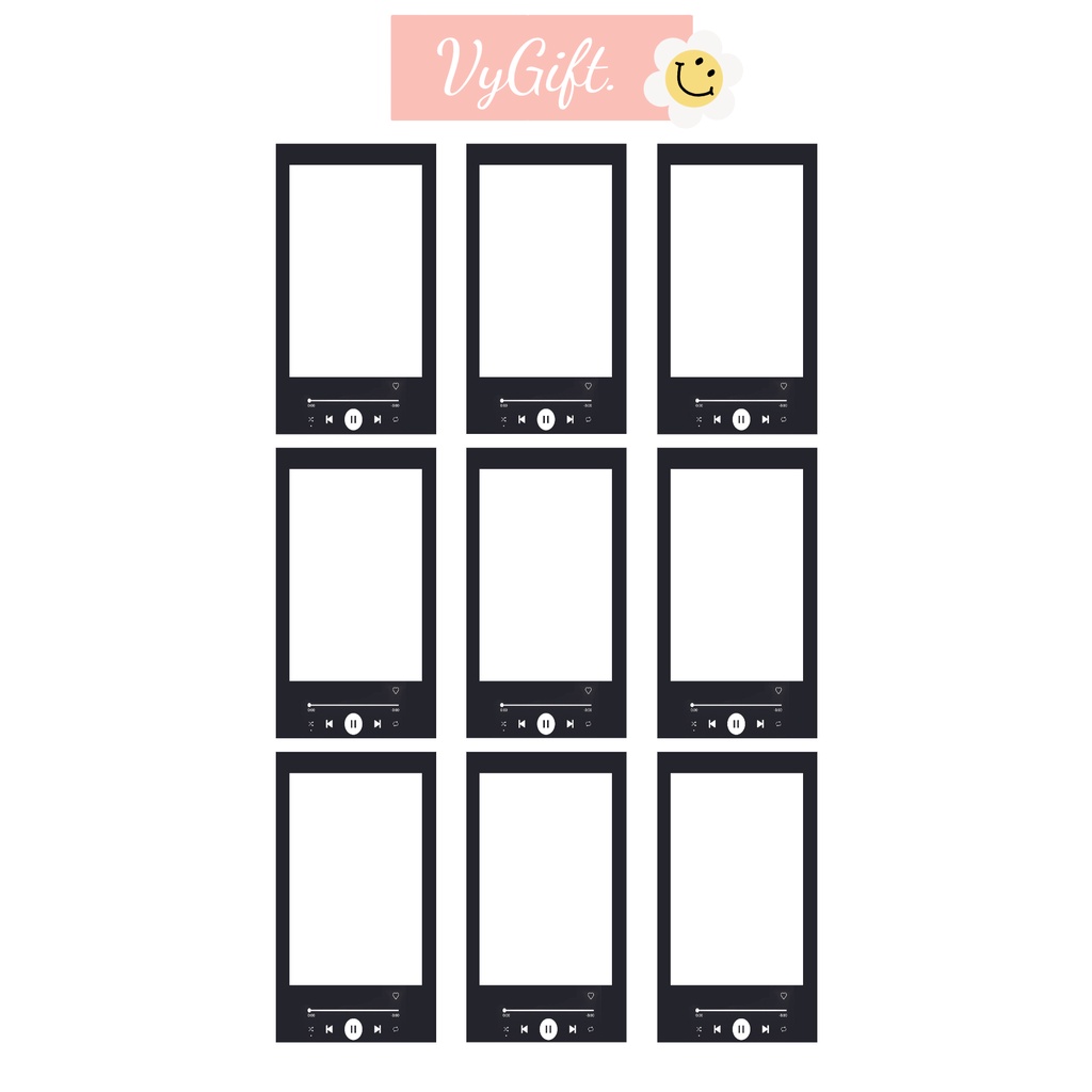 Sticker Khung Ảnh Spotify / Sticker Frame Spotify | Shopee Việt Nam