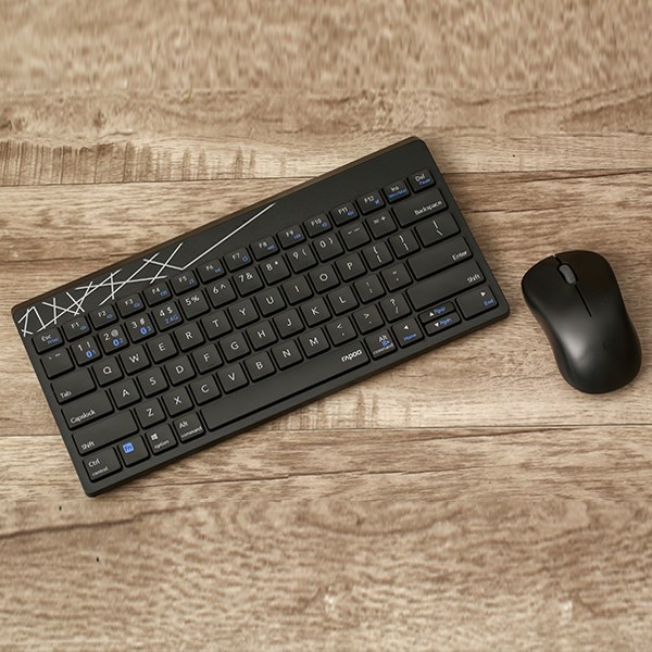 Bộ bàn phím và chuột không dây mini Rapoo 8000M | Shopee Việt Nam