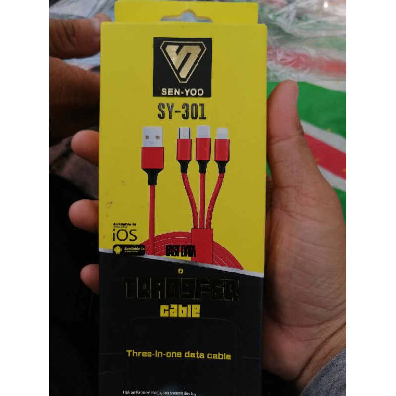 cáp 3 đầu SENYOO chính hãng sạc nhanh. | Shopee Việt Nam