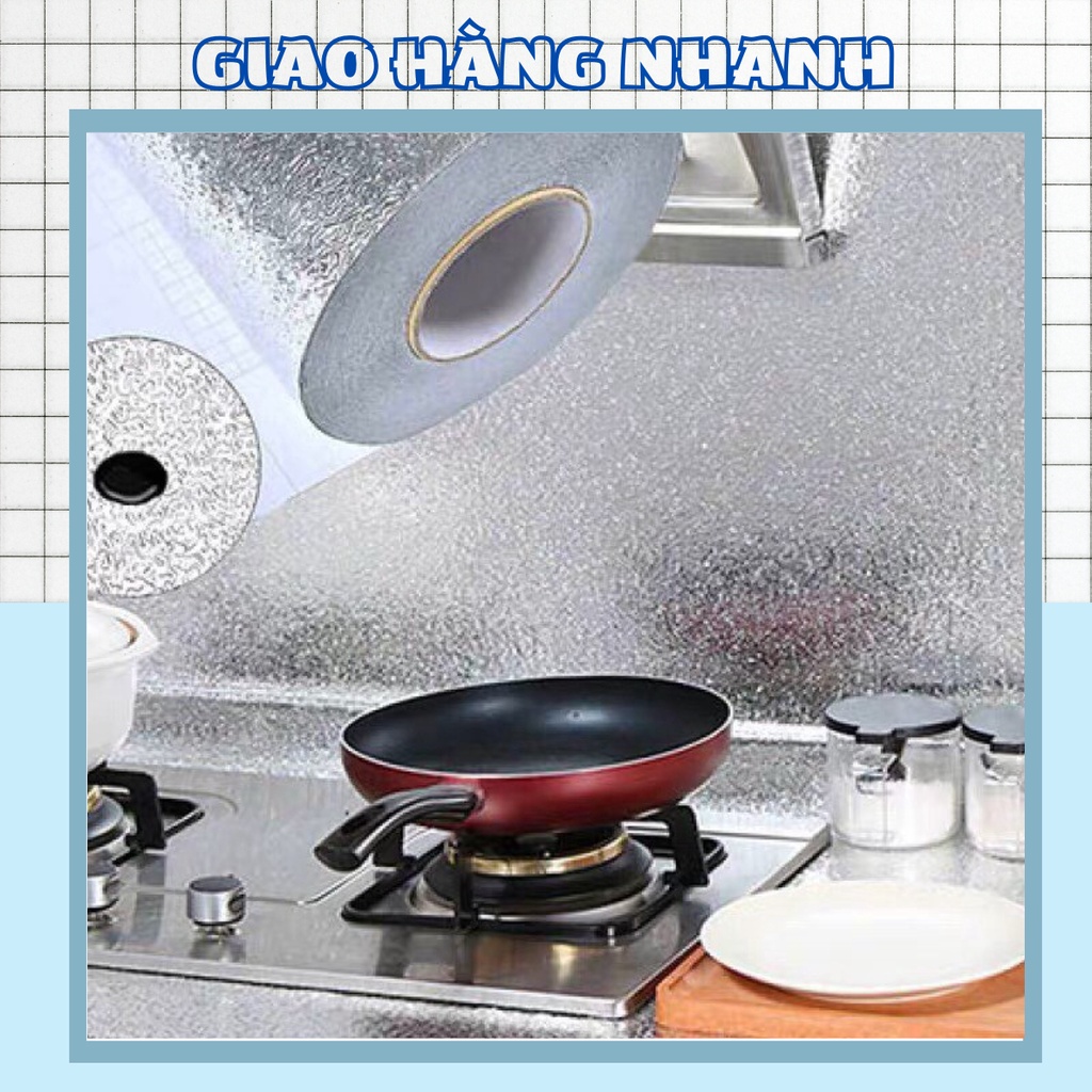 Cuộn Giấy Bạc Dán Bếp Cách Nhiệt, Miếng Decal Dán Tường Nhà Bếp Chống ...