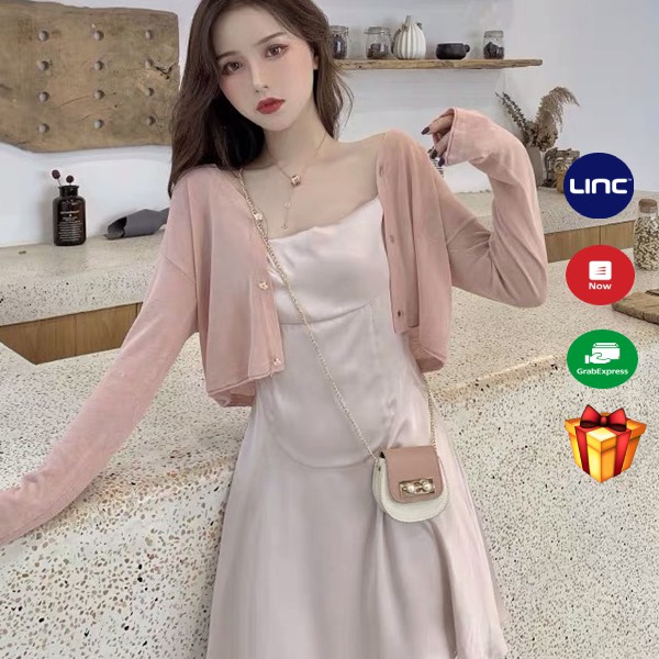 Áo khoác crotop mỏng cardigan dáng sơ mi cho nữ 2022 | Shopee Việt Nam