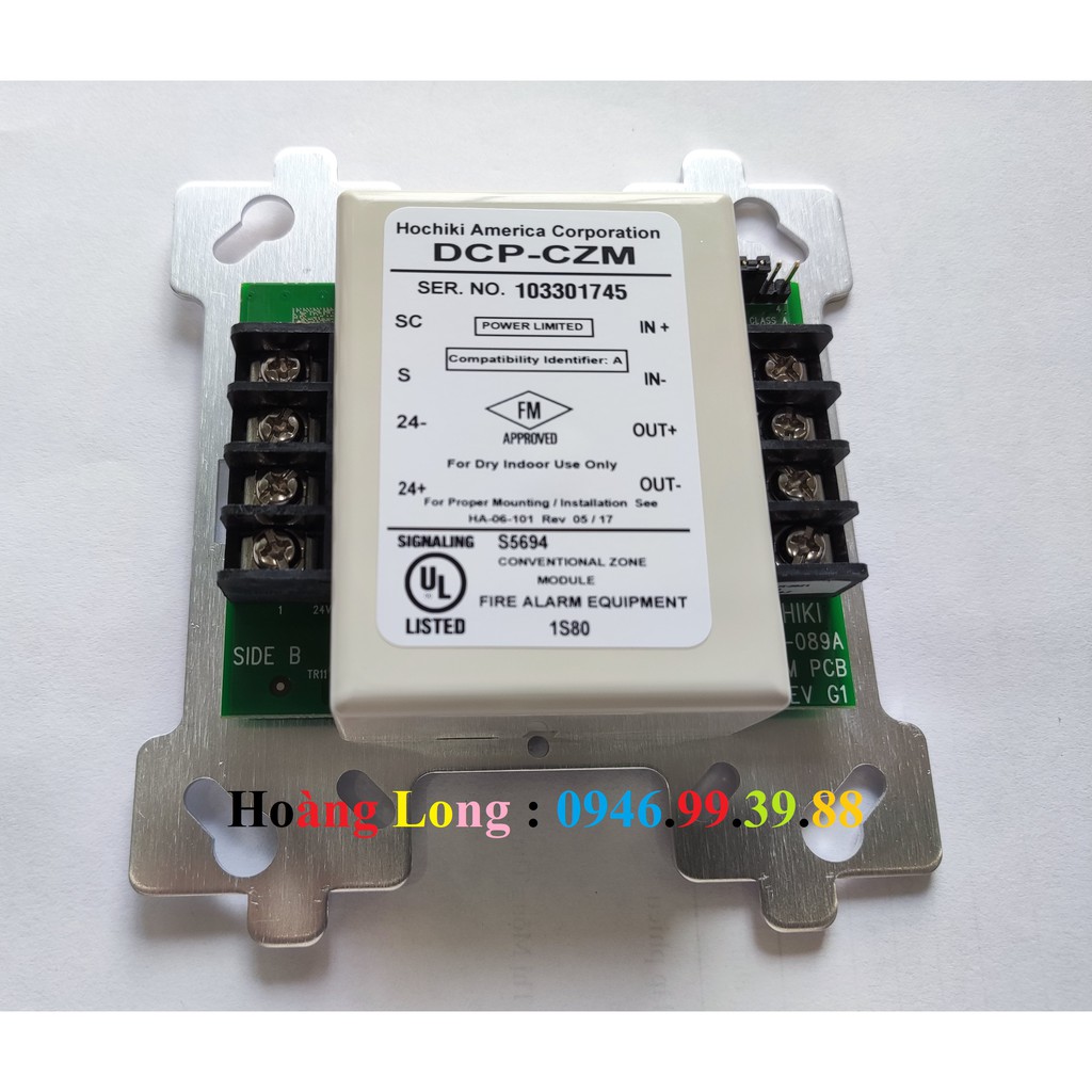 Module quản lý đầu báo thường Hochiki DCP-CZM ( Contiventional Zone ...