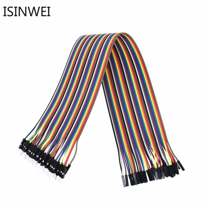 Set 40 dây cáp Dupont 30cm 2.54mm 1pin 1p-1p kết nối lỗ cắm sang giắc cắm | Shopee Việt Nam