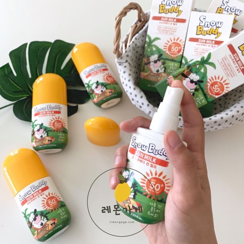 Sữa Chống Nắng Dạng Xịt Snow Buddy Sun Milk SPF50 | Made in Korea ...