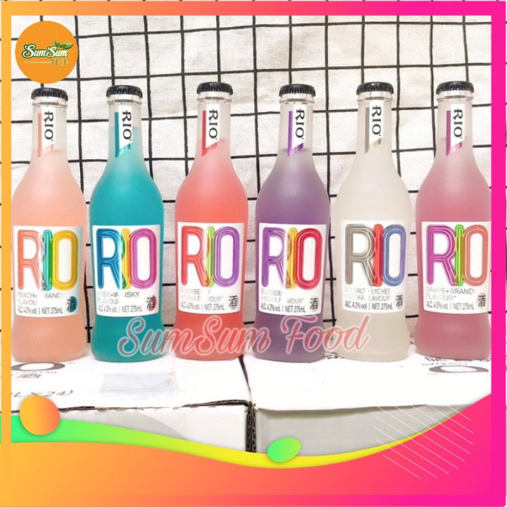 Rio Nước Trái Cây Cocktail Chai 275ml 🥂Mẫu Mới 🥂Nước Hoa Quả | Shopee ...